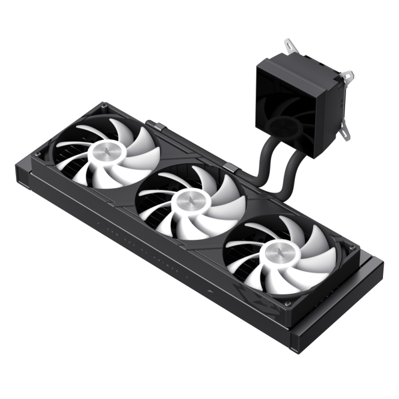 360mm CPU Liquid Cooler & LCD Screen-GAMEMAX GLACIER 360 BK