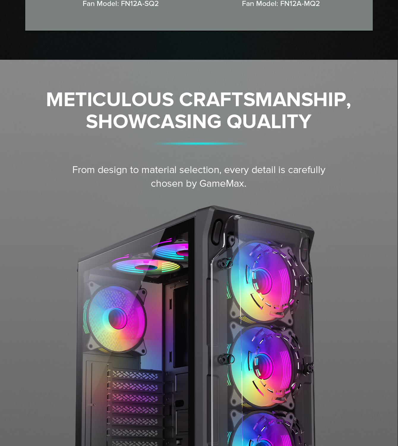 Starlight 2 AB-Mid Tower ATX Gaming PC Cases