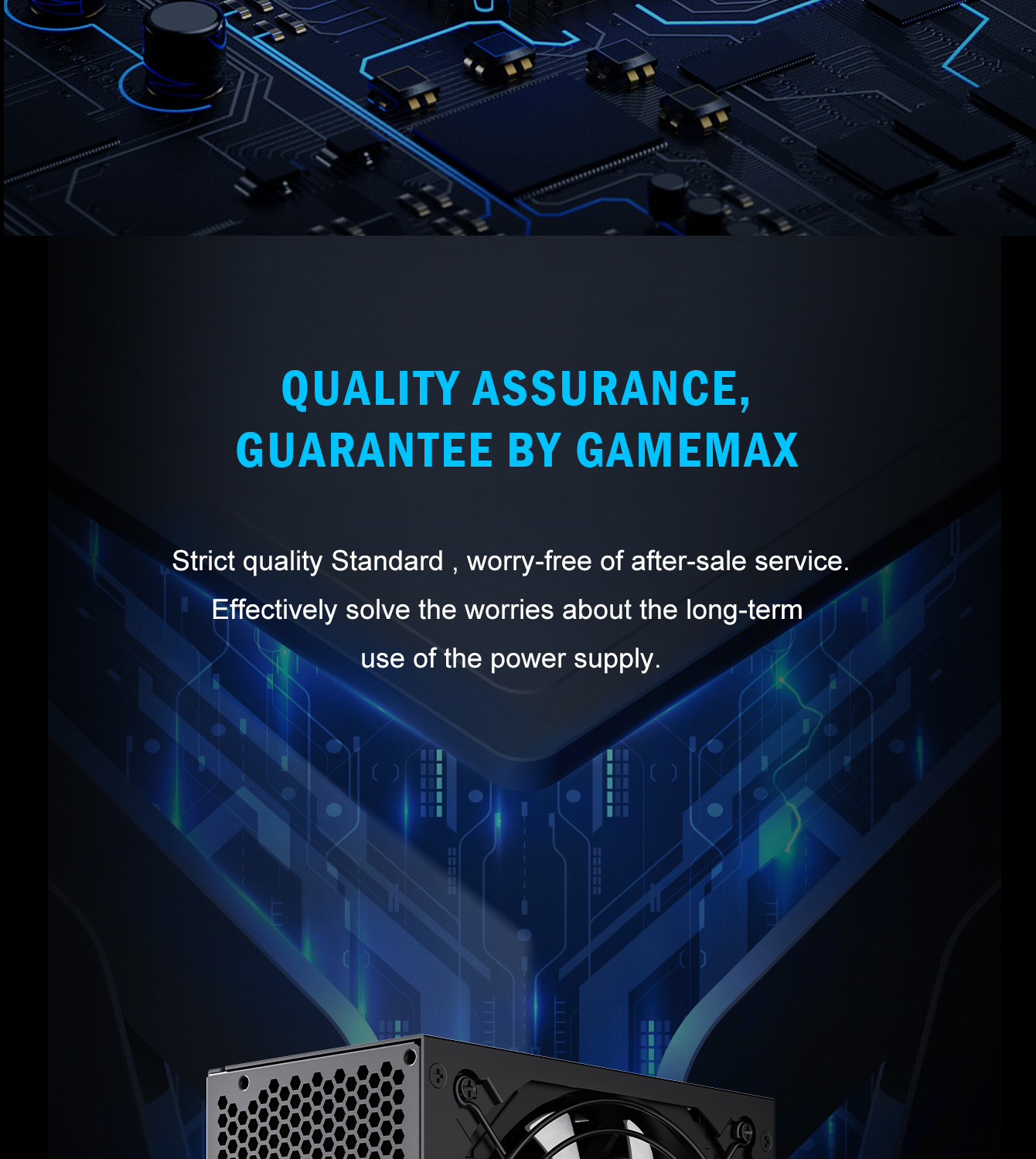 GameMax GP-650 Power Supply 14CM Fan 80 Plus Bronze PSUs