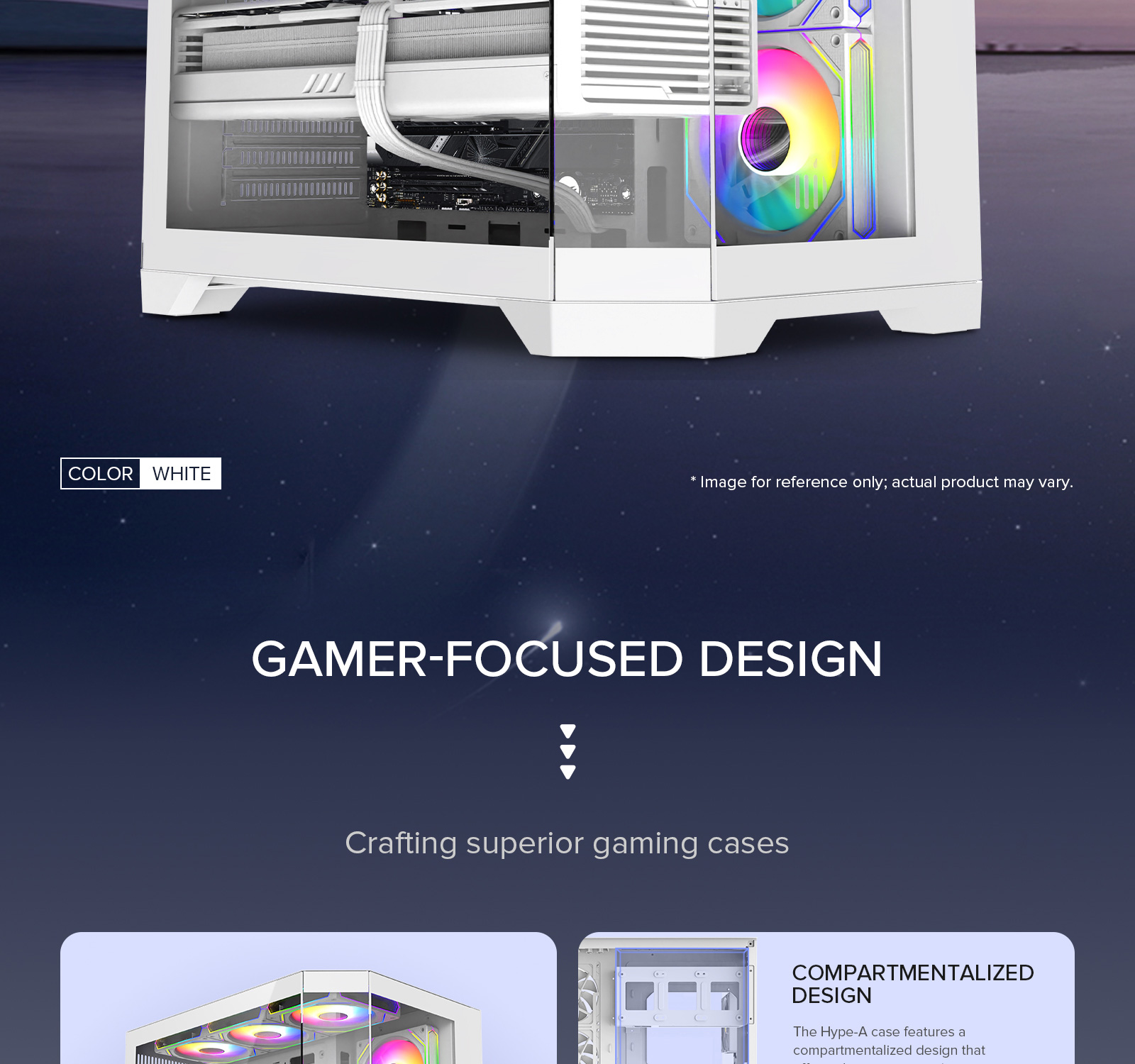 water cooled pc case | HYPE-A White best full tower pc case