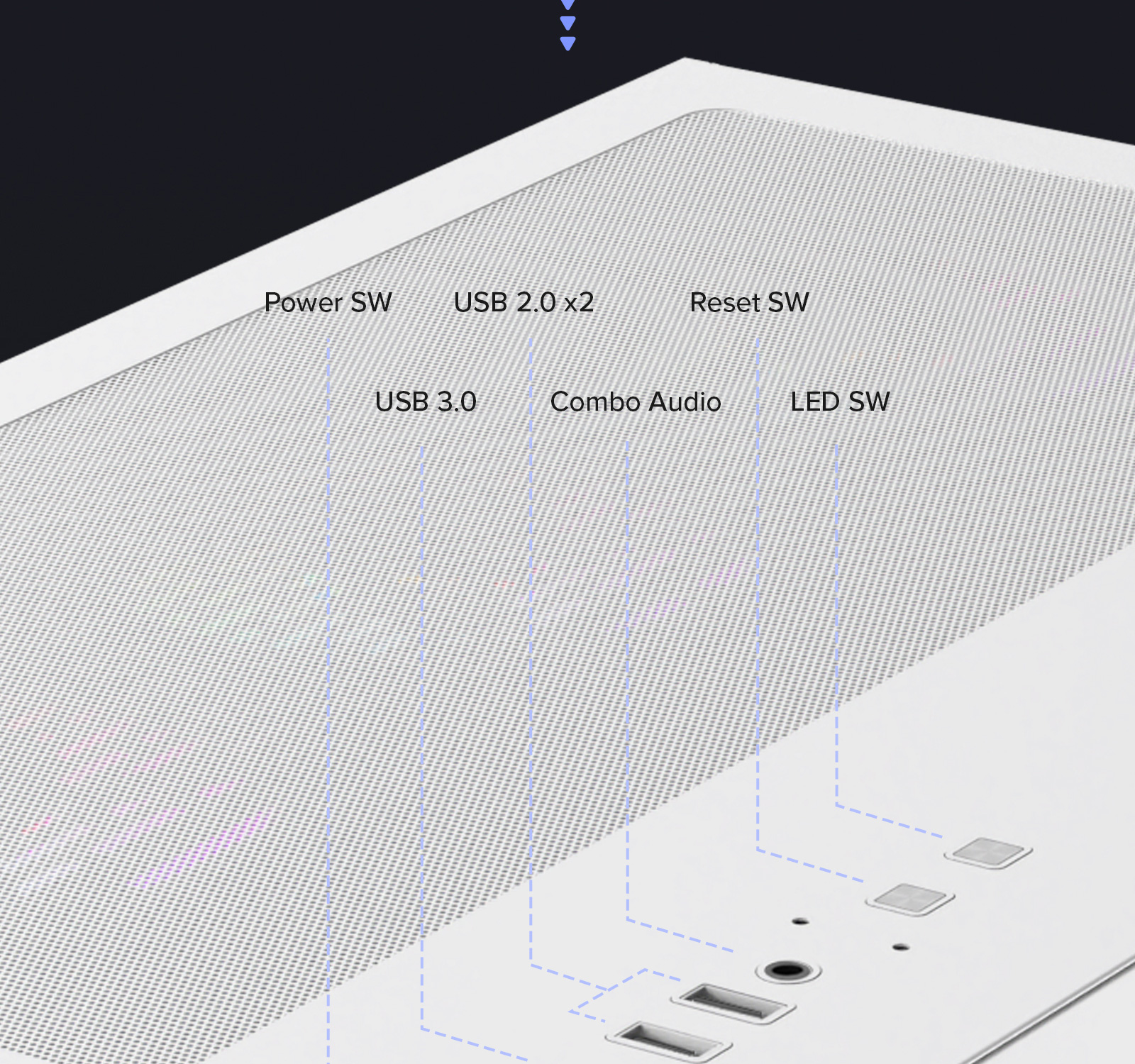 Gamemax HYPE-A Computer case, Fish tank ATX Case, 4 x ARGB fan - White ...