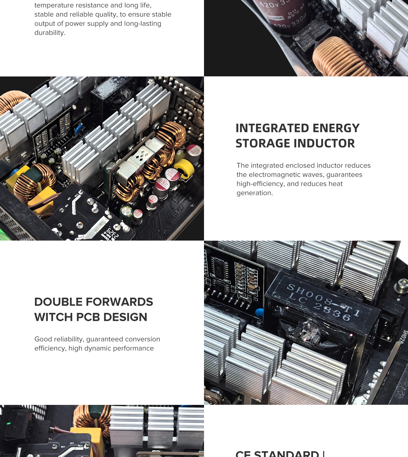 GameMax GM-800 Power Supply Full Modular 80PLUS Bronze Certified Power ...