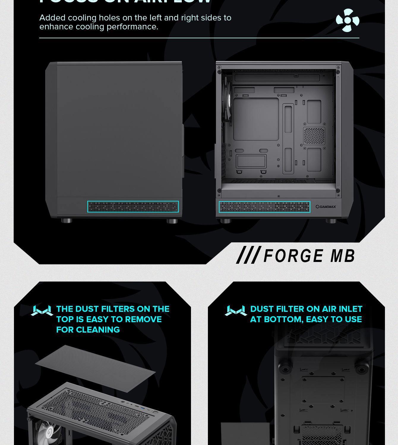Forge MB-Mid Tower ATX Gaming PC Cases