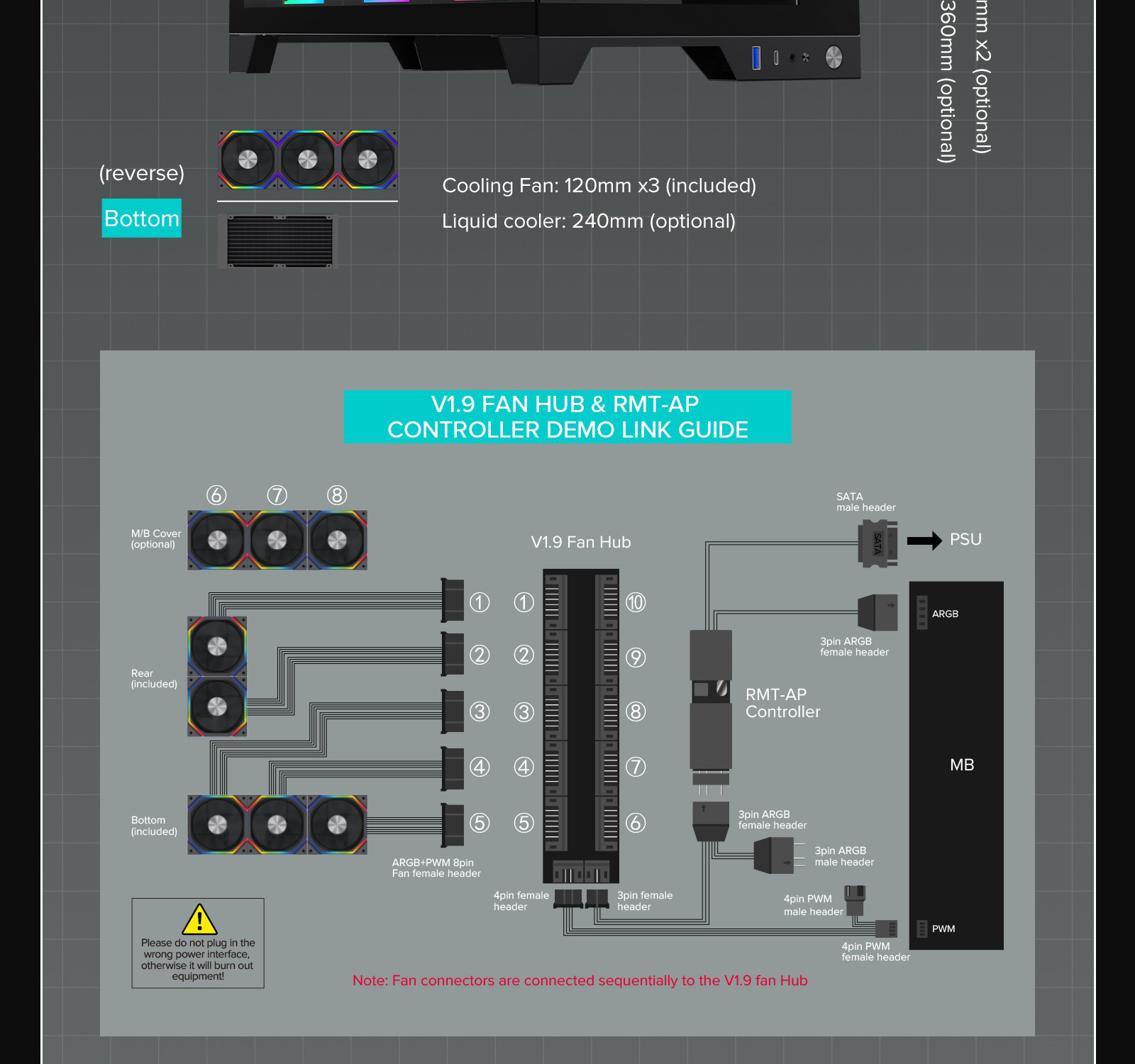 Infinity Pro BK-Tempered Glass PC Case & RGB Lighting Mid-Tower Gaming ...