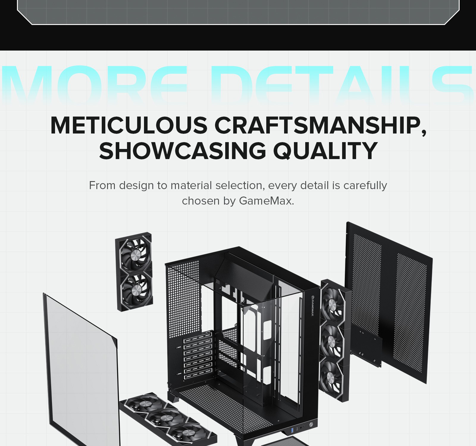 Infinity Pro BK-Tempered Glass PC Case & RGB Lighting Mid-Tower Gaming ...