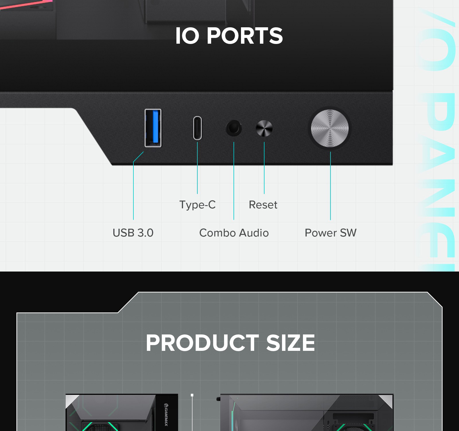 Infinity Pro BK-Tempered Glass PC Case & RGB Lighting Mid-Tower Gaming ...