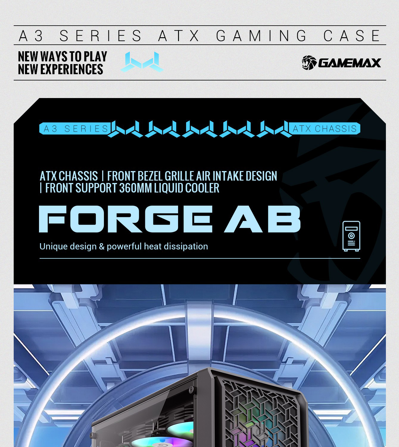 Forge AB-Mid Tower ATX Gaming PC Cases