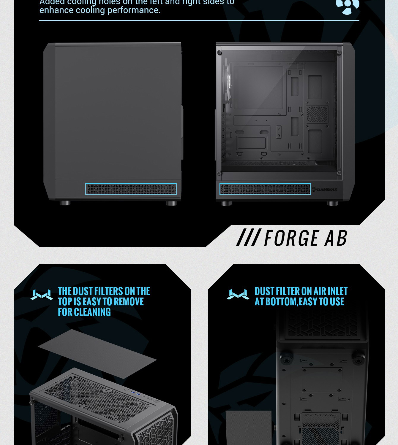 Forge AB-Mid Tower ATX Gaming PC Cases