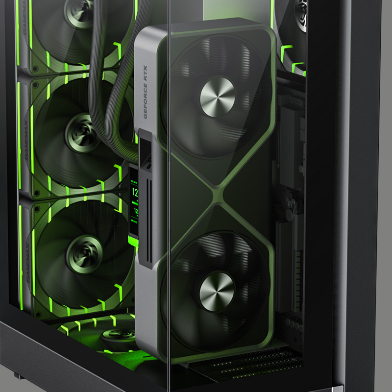 GAMEMAX T20 90 Degree Motherboard Rotation M-ATX PC Case