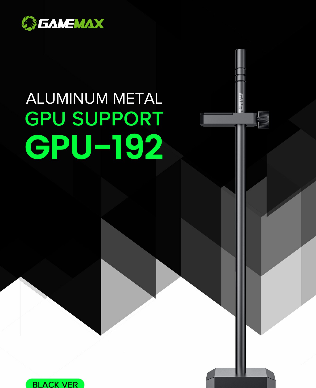 GameMax GPU-192, 192mm Aluminum GPU Support, Graphics Video Card ...