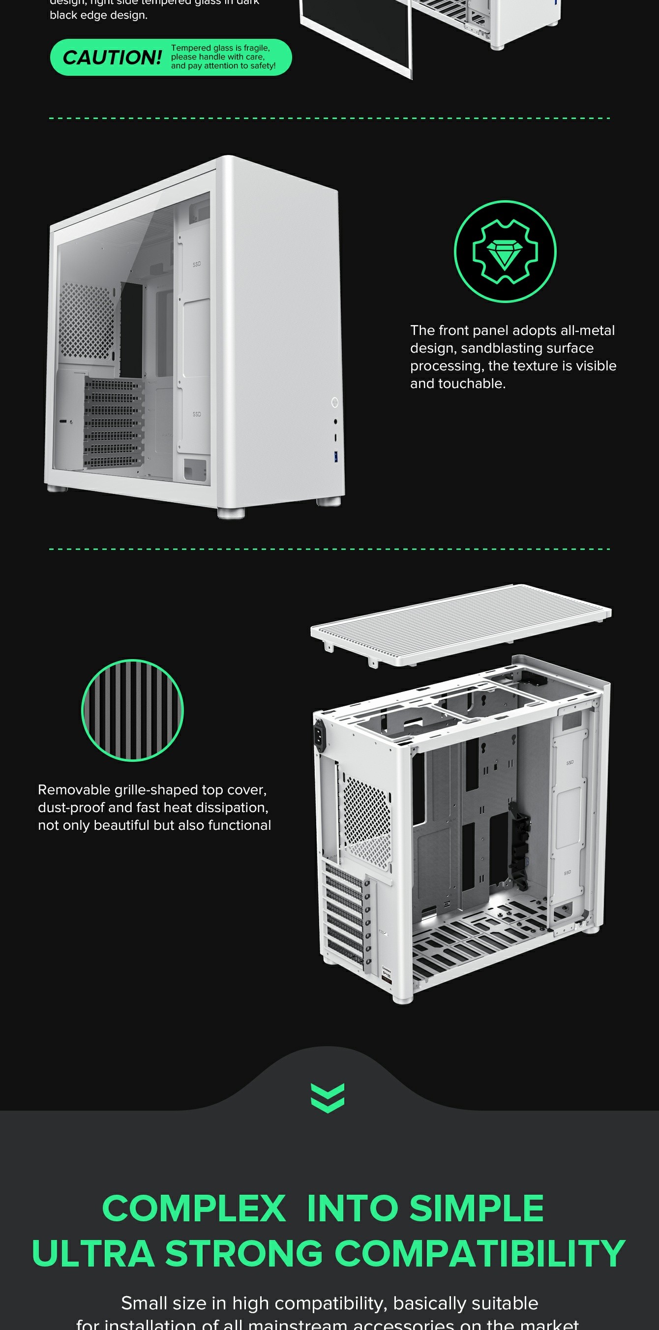 GameMax Spark Cube design Vertical Airflow