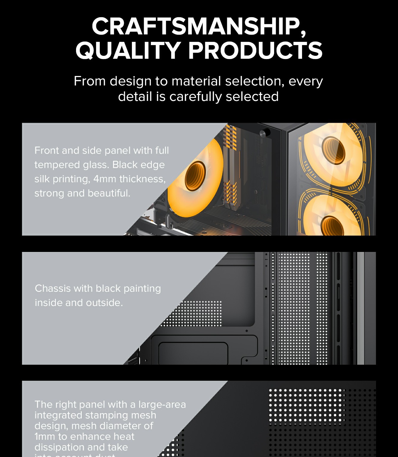 Infinity Mini micro atx gaming pc case with cooling argb fans | Best ...