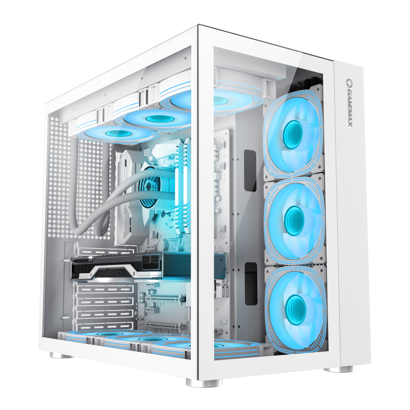 water cooled pc case | Infinity White Case Mid Tower ATX Gaming PC Case ...