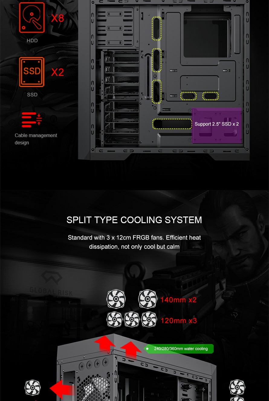 GameMax Master M905 ATX Full Tower Case