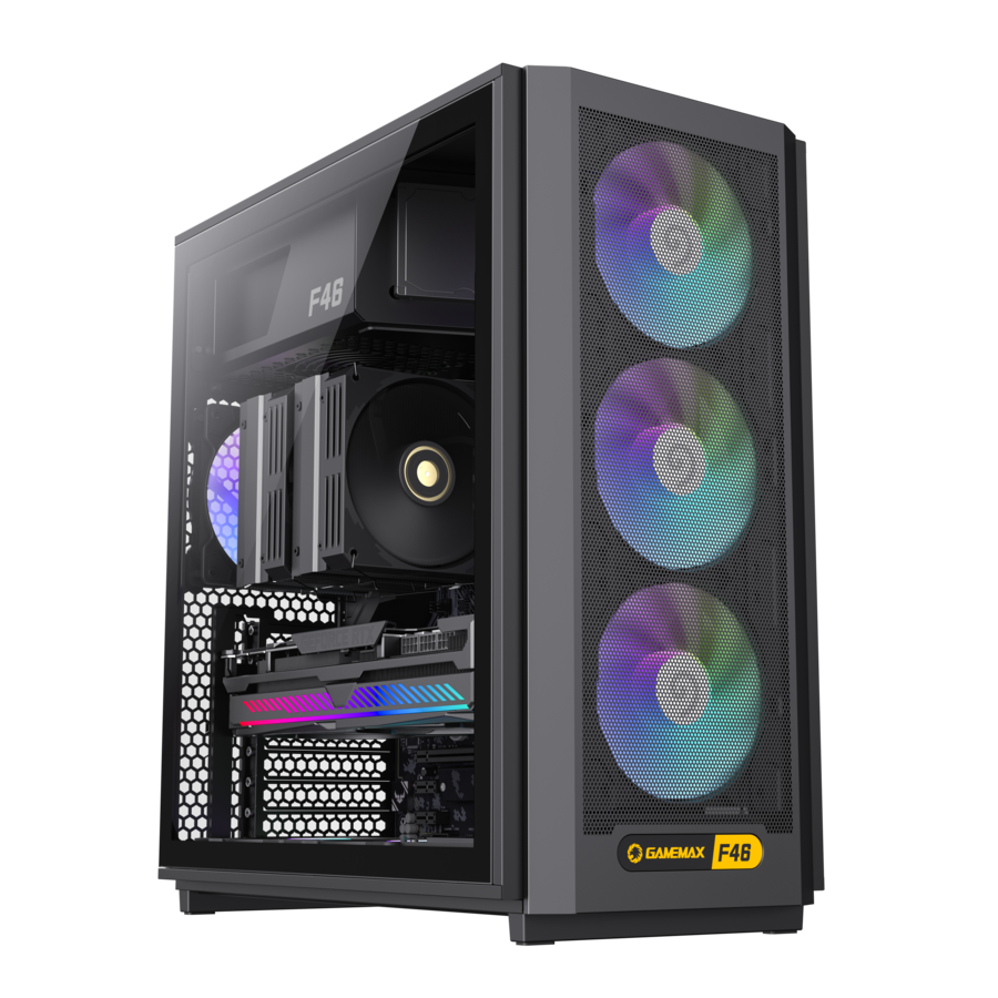 GameMax Introduces F46 ATX and F36 mATX Gaming Cases Designed to ...