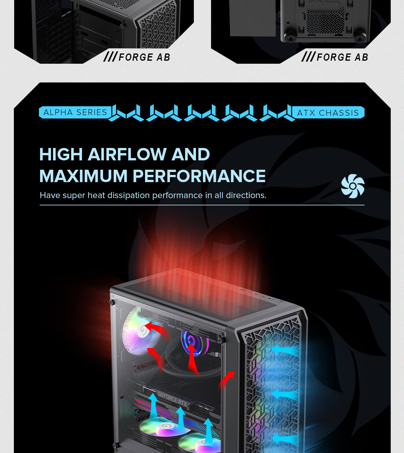 Forge AB-Mid Tower ATX Gaming PC Cases